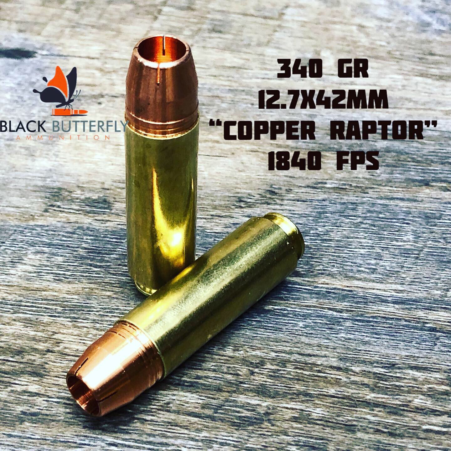Premium, BIG BORE, 12.7x42mm, 340 gr, 20 Rounds,Cutting Edge Copper ...