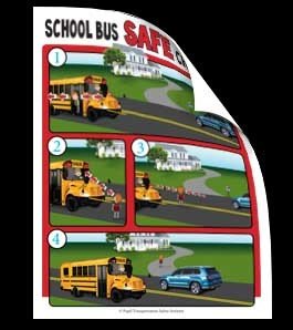 School Bus Safe Crossing Vinyl Decal for inside the School Bus - Store ...