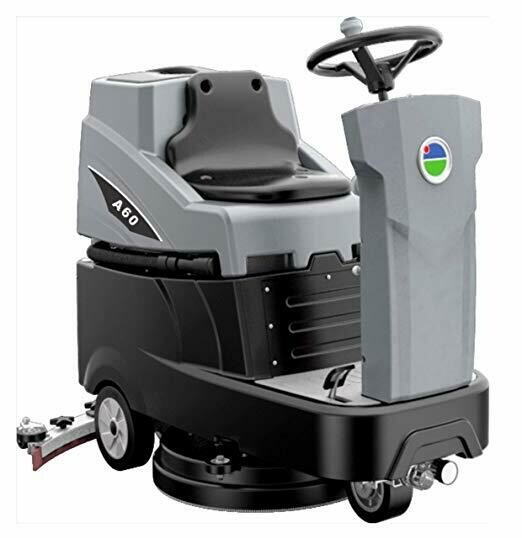 New Ride on Auto Floor Scrubber Machine 22'' with Battery, Brush