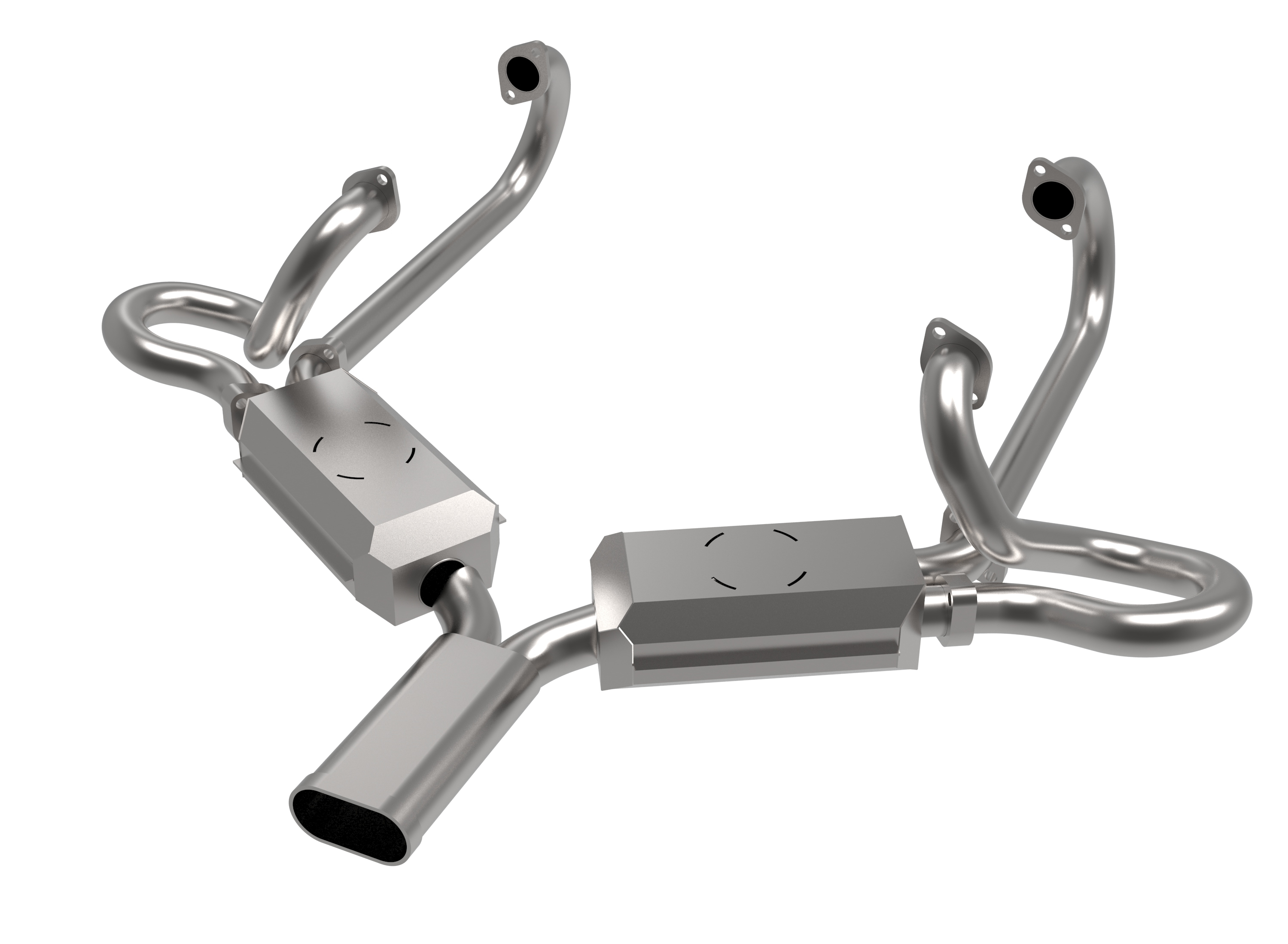 SEBRING STYLE EXHAUST SYSTEM