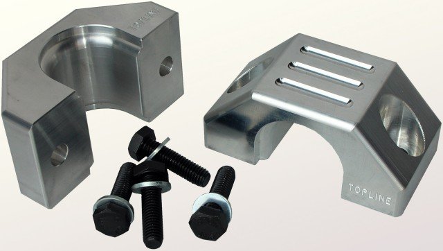 Sway Bar Clamps, Billet, 71-73 Super Beetle