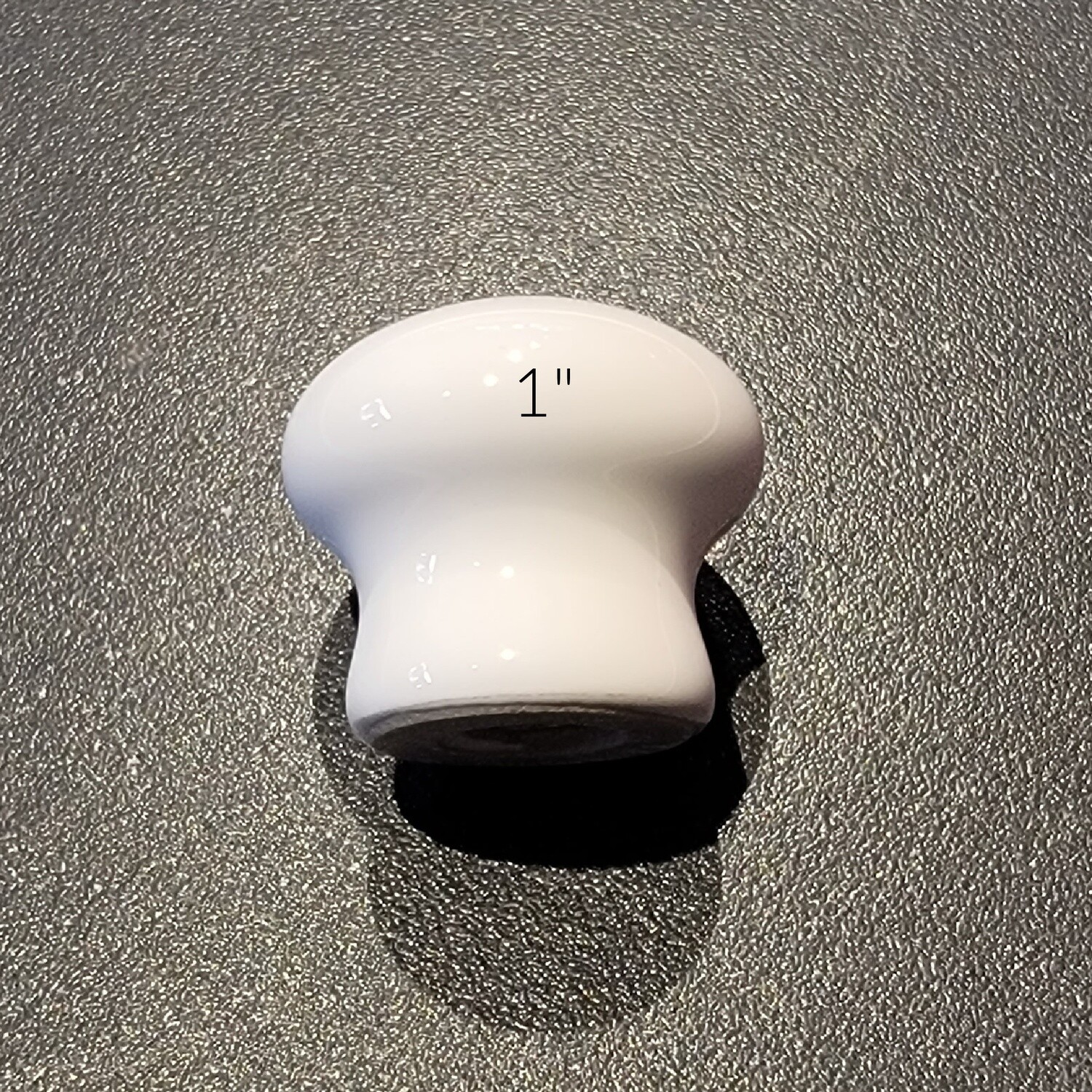 White Porcelain Round Knob - 1" | Annie's Home Store for Custom ...