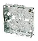 1 Gang 16mm Recessed Metal Back Box | fuse-boxelectrical.co.uk