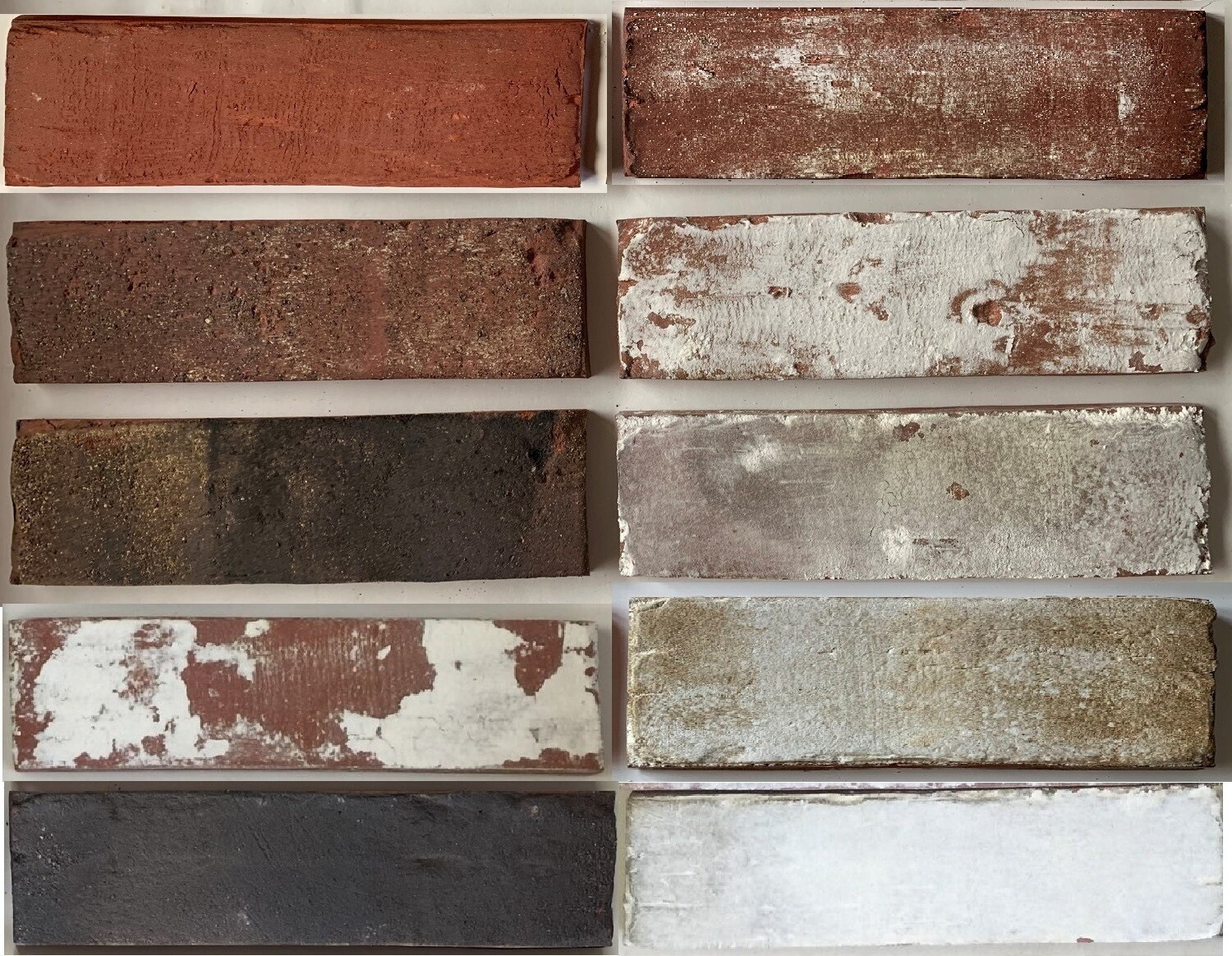 Antique Collection Customize your own Color mix Thin Brick tiles 2-1/4 ...