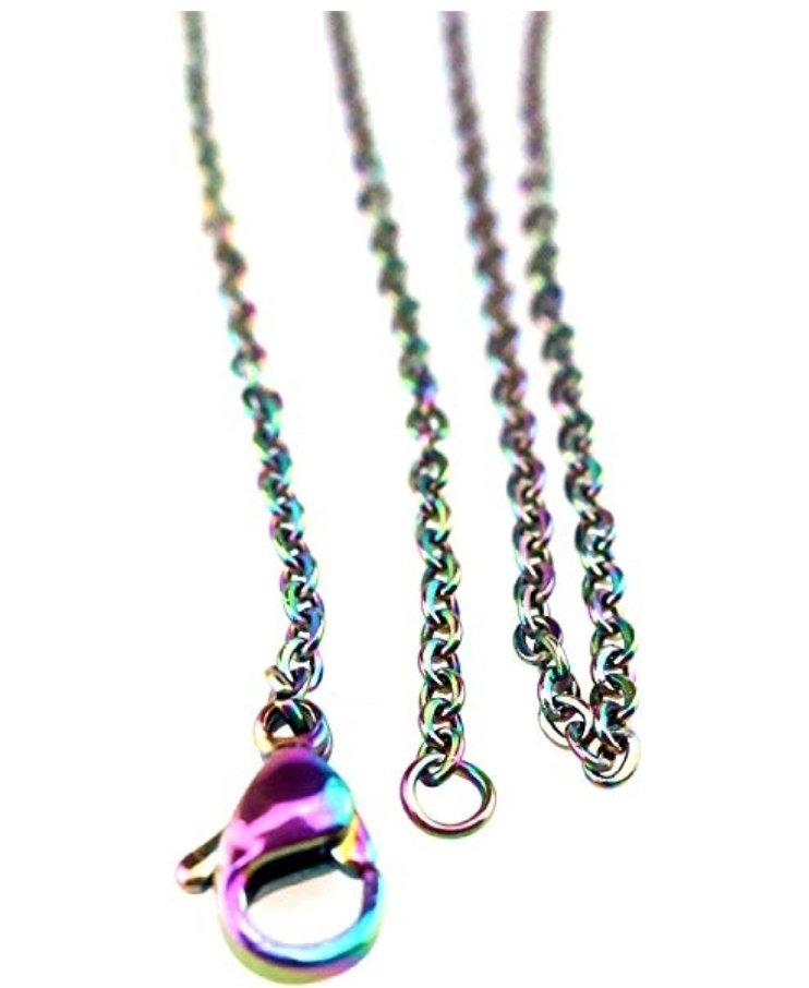 20" Rainbow Stainless Steel Chain🚨SALE