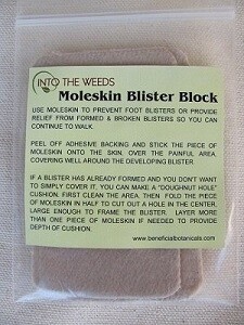 Into The Weeds Moleskin Blister Block – Store – Beneficial Botanicals
