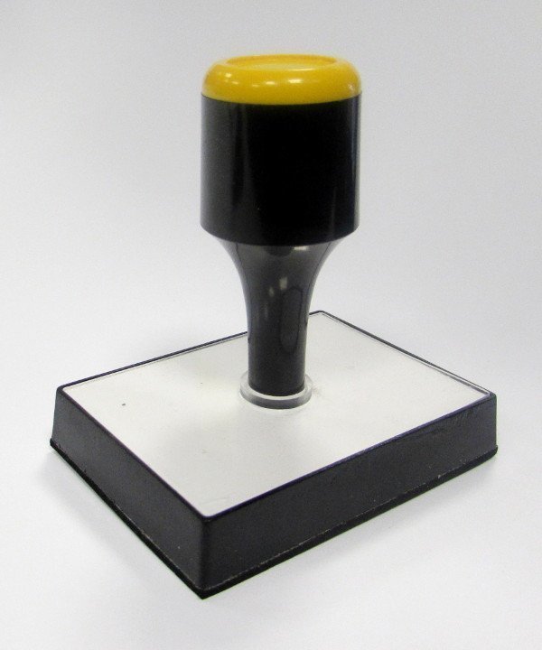 75 x 55mm wide rectangle stamp (5 line of text MAX)