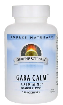 Gaba Calm Orange Flavor 120 lozenges - Source Naturals