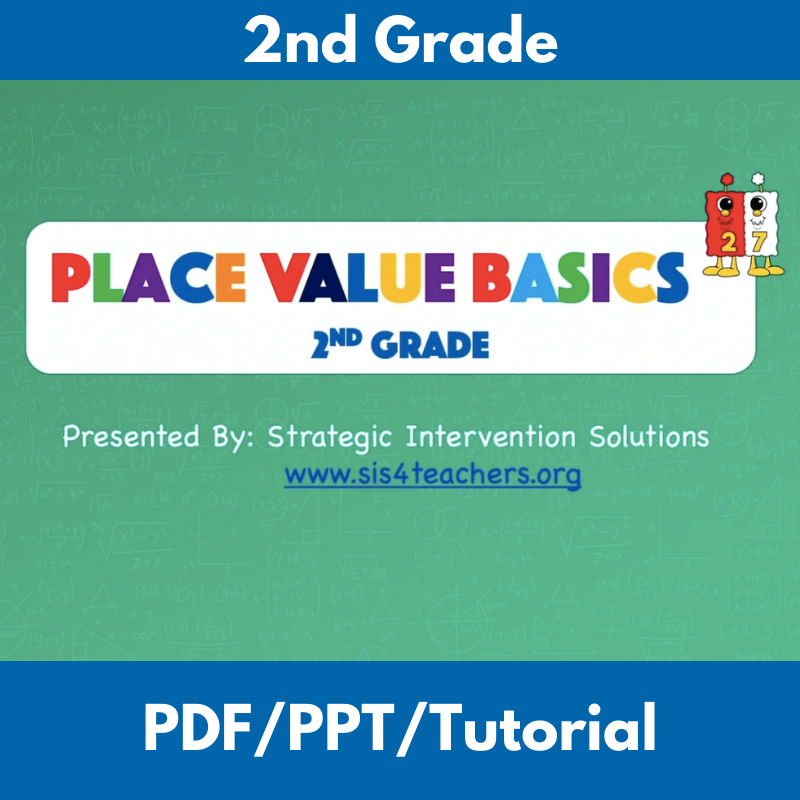 Place Value Basics: 2nd Grade | Shop | SIS For Teachers