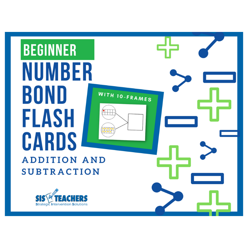 Beginner Number Bond Cards (10-Frame): Addition/Subtraction | SIS For ...