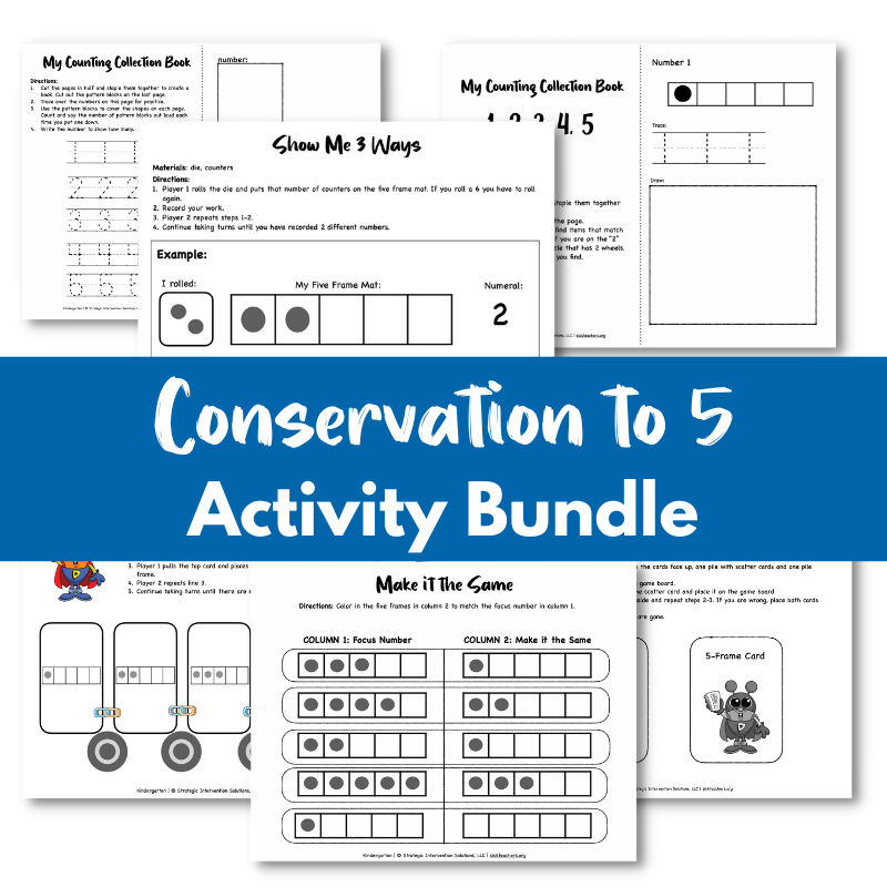 Conservation to 5: Activity Bundle | Introduction to Multiplication ...