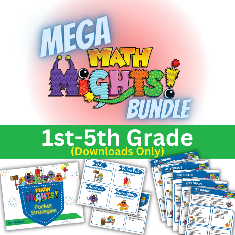Mega Math Mights Digital Bundle: 1st-5th Grade | SIS For Teachers