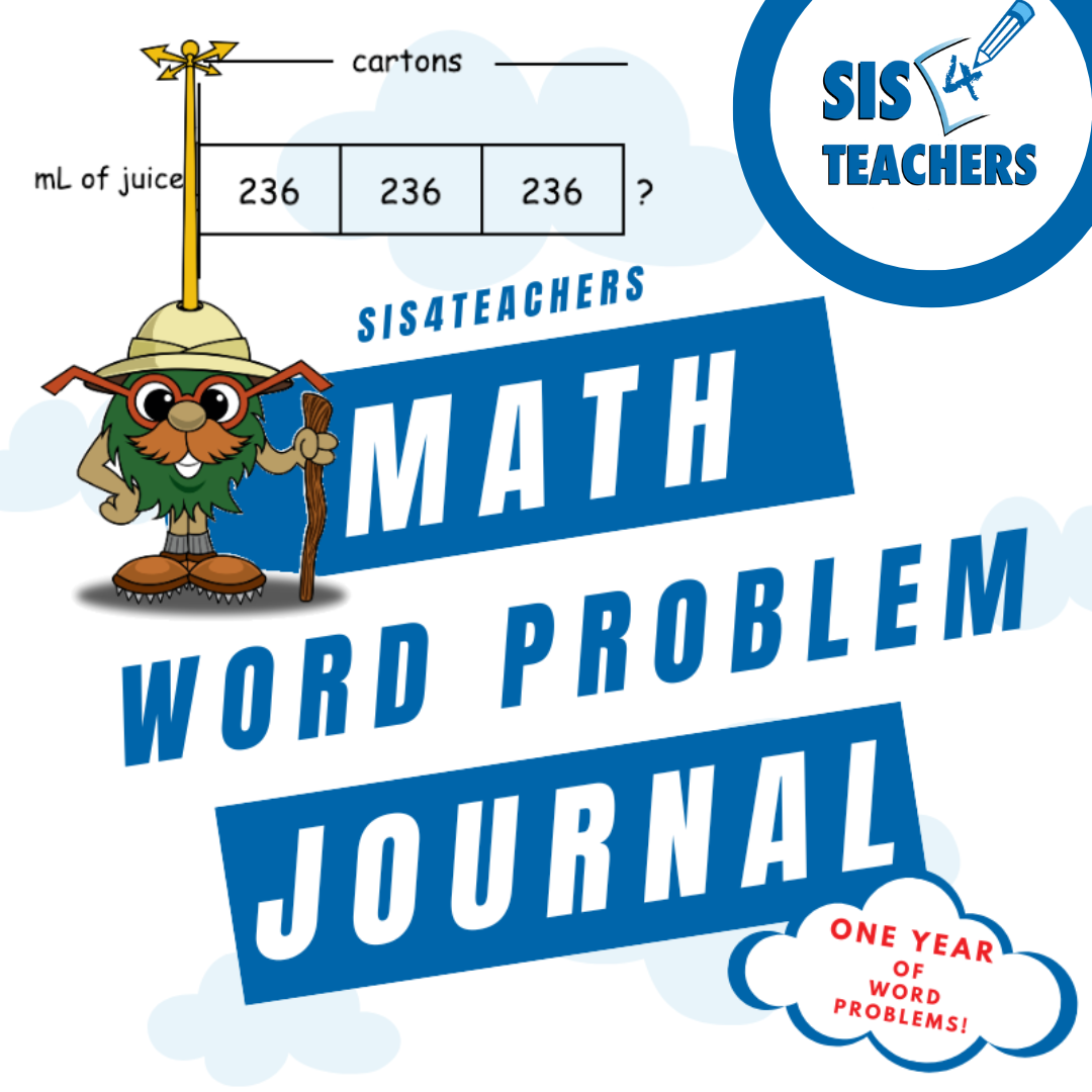 Math Word Problem Journals | Problem Solving Series: Comparison Model ...