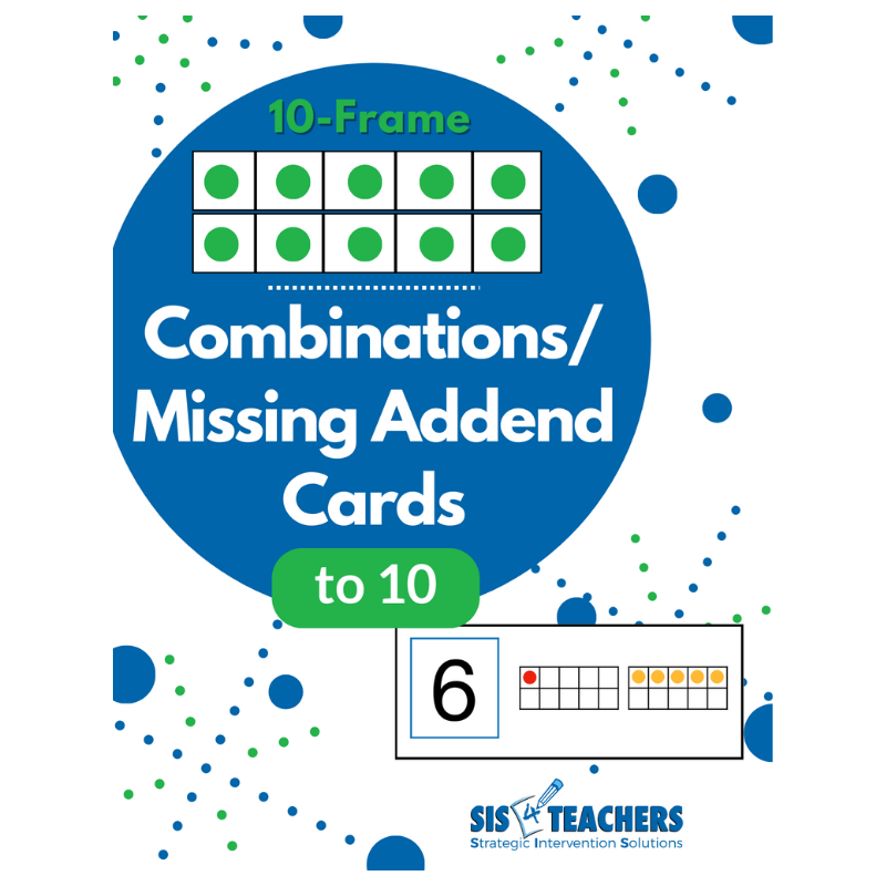 Combination/Missing Addend Cards: 10-Frames to 10 | ESGI Teach Con ...
