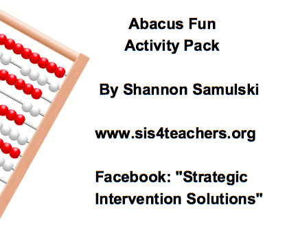 Abacus Fun Activity Pack (Addition/Subtraction) | Shop | SIS For Teachers