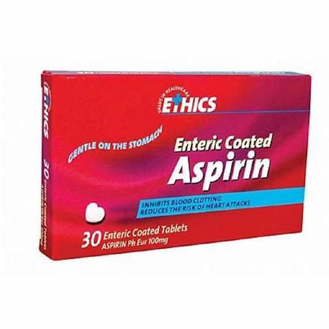 Aspirin 100 mg (30 Tabs) – Buy Meds/Supplements – iDOC Clinic