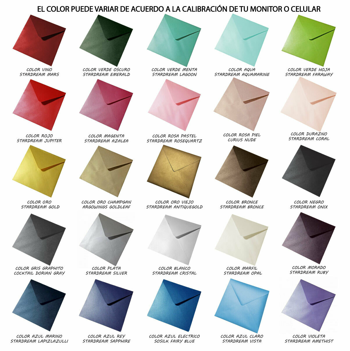 Sobre cuadrado 10x10 cm Aperlado 140g