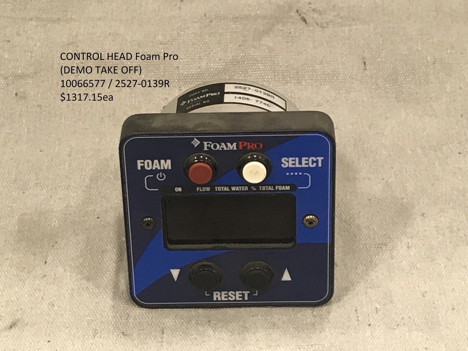 CONTROL HEAD - Foam Pro