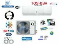 ENSO 12000 BTU -110 Volt Mini Split System with Install Kit 15 SEER ...