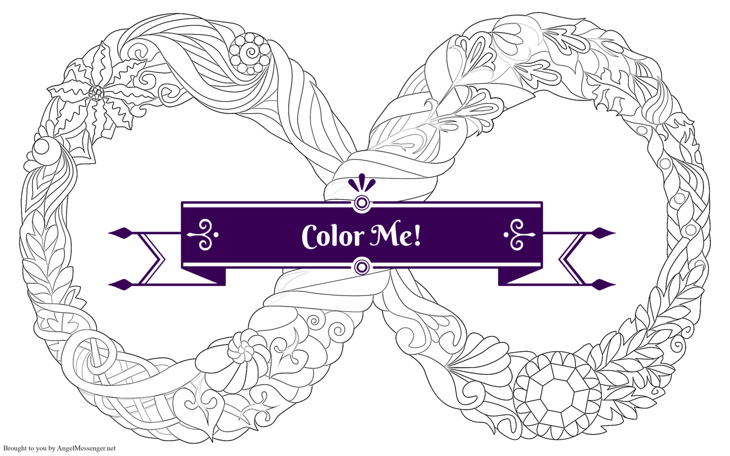 Eternity Coloring Page – Angel Messenger Online Store – Angel Messenger