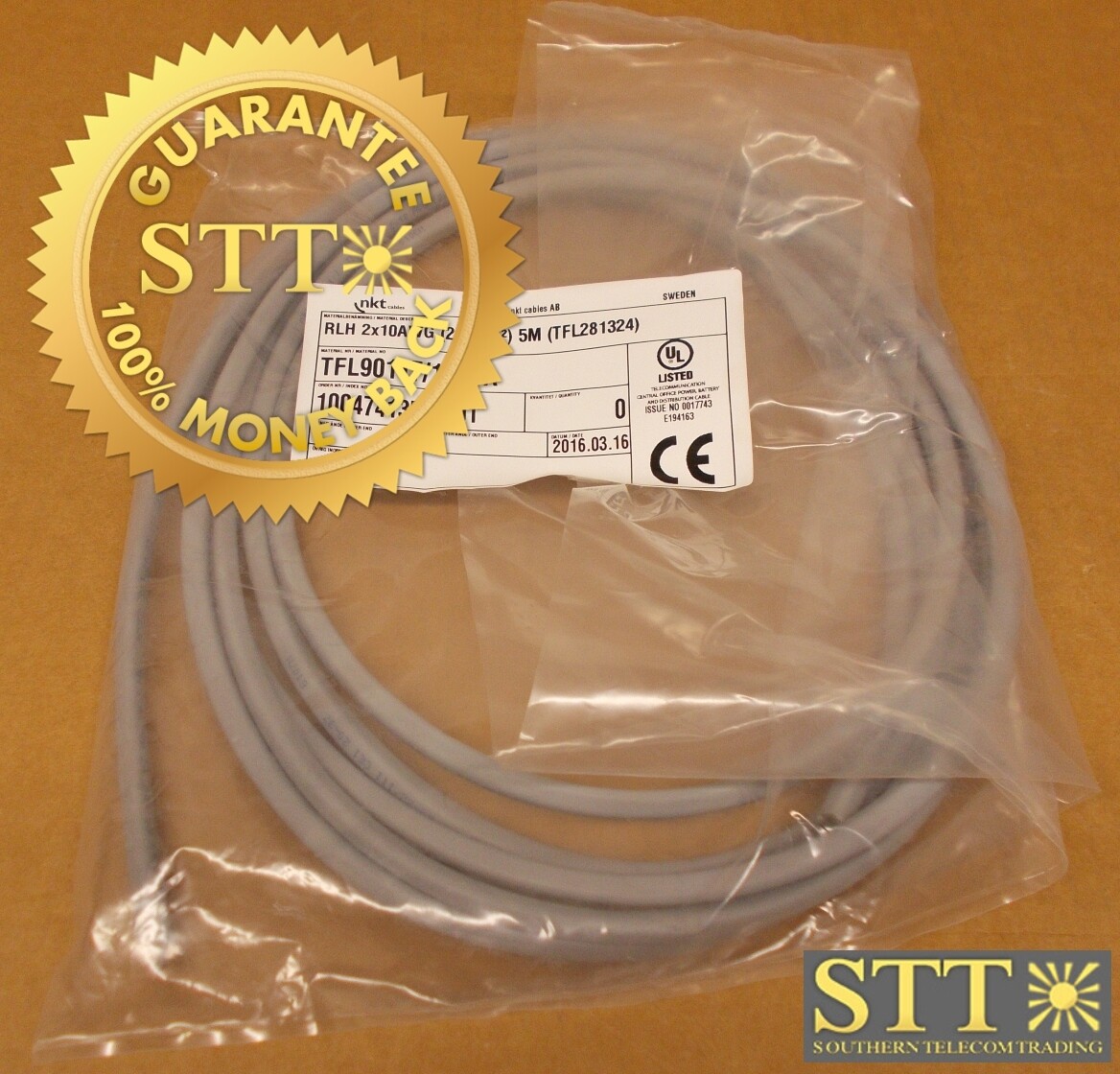 TFL90117/18 ERICSSON TFL281324 2X10AWG POWER CABLE 16FT - NEW - 90 ...