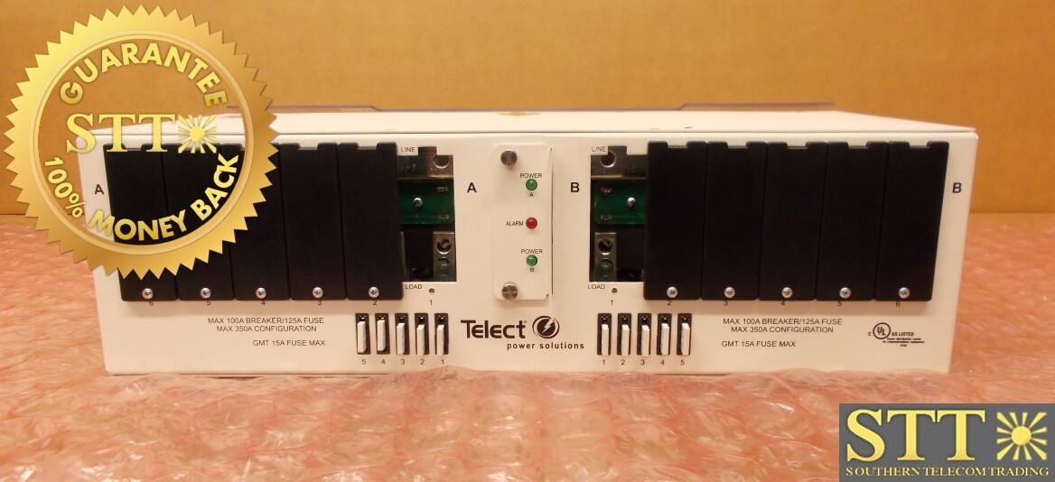 350CB06 TELECT FUSE PANEL 350A DUAL FEED 6/6 TLS/TPS 5/5GMT 19/23 ...
