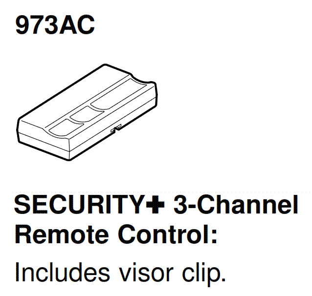 M150 AccessMaster Opener Three Button Compatible Visor Remote