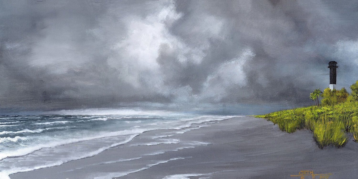 Charleston art | "Sullivans Island Beach" by Seth Kimble