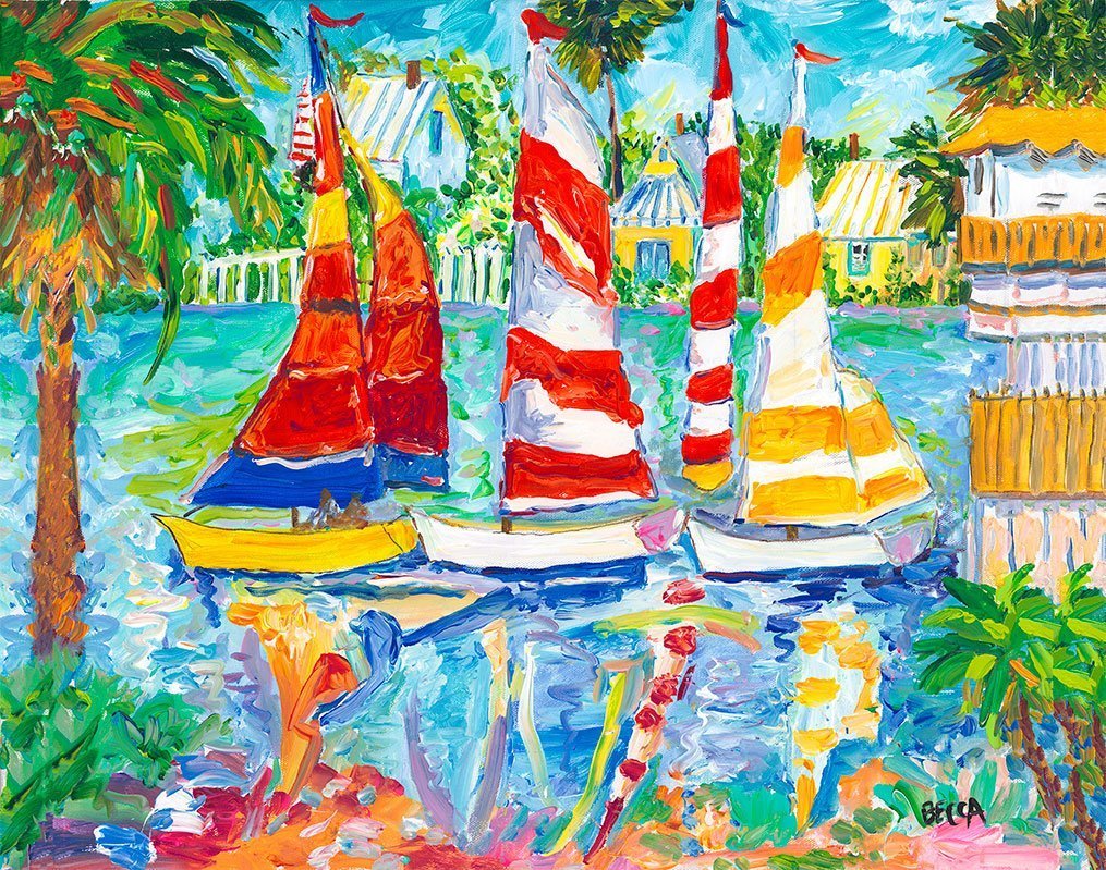 Becca Art Sale | "Colorful Sails" by Becca
