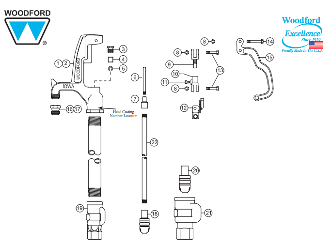 Woodford 3/4" Hydrant Repair Kit RK-Y34