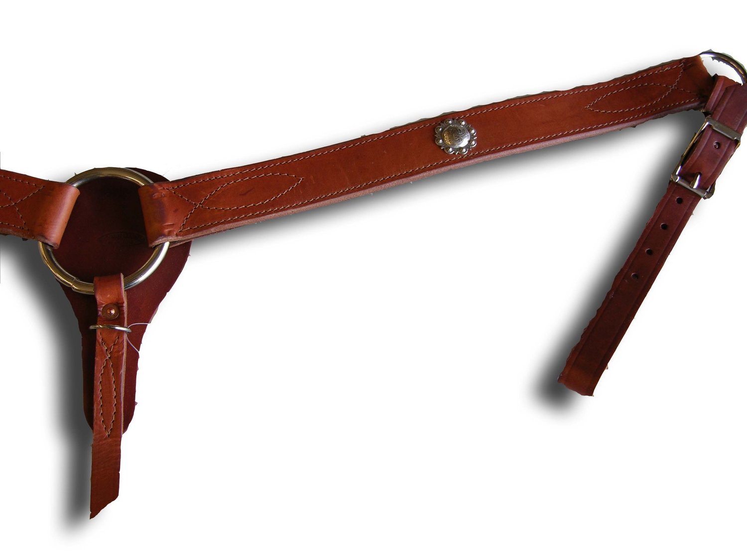 Buckaroo Leather Golden Brindle Breast Collar