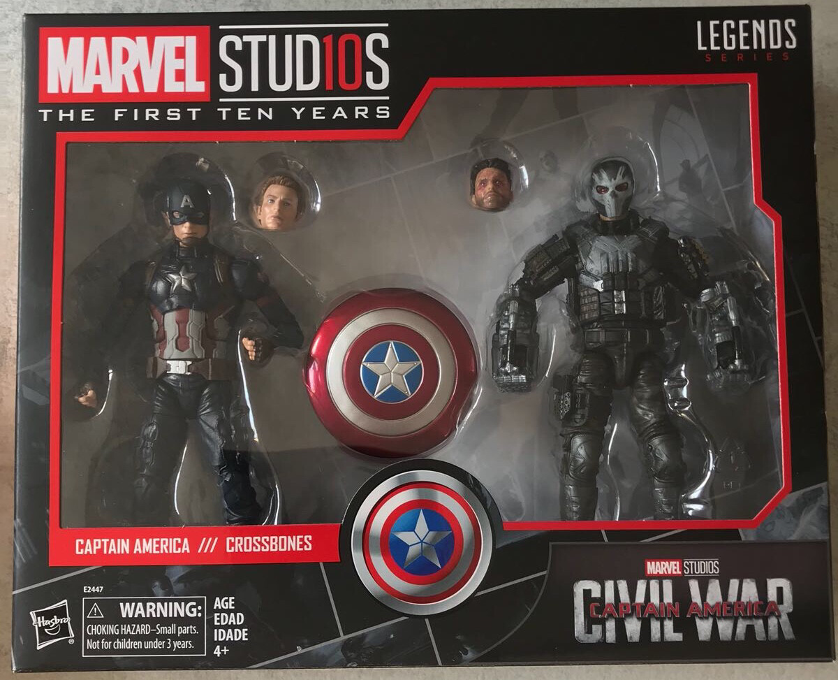Marvel Legends 6" MCU 10th Anniversary Captain America & Crossbones ...