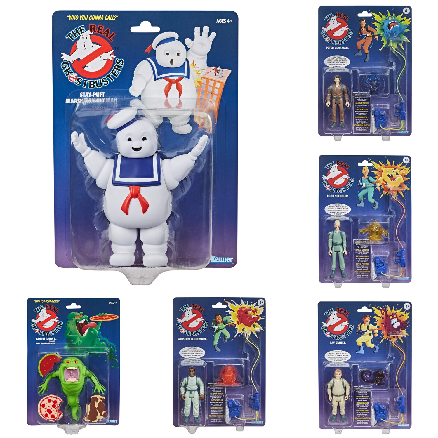 GHOSTBUSTERS KENNER CLASSICS - SET OF 6 (EXCLUSIVE)