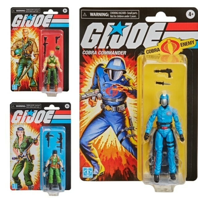 **PRE ORDER** HASBRO GI JOE RETRO COLLECTION WAVE 3 SET OF 3