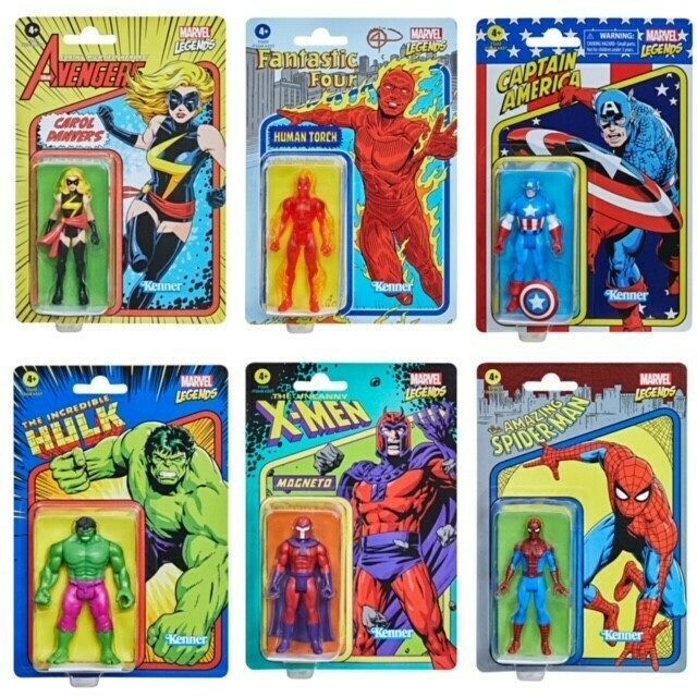 Marvel Legends RETRO COLLECTION 3.75" WAVE 1 - Set of 6
