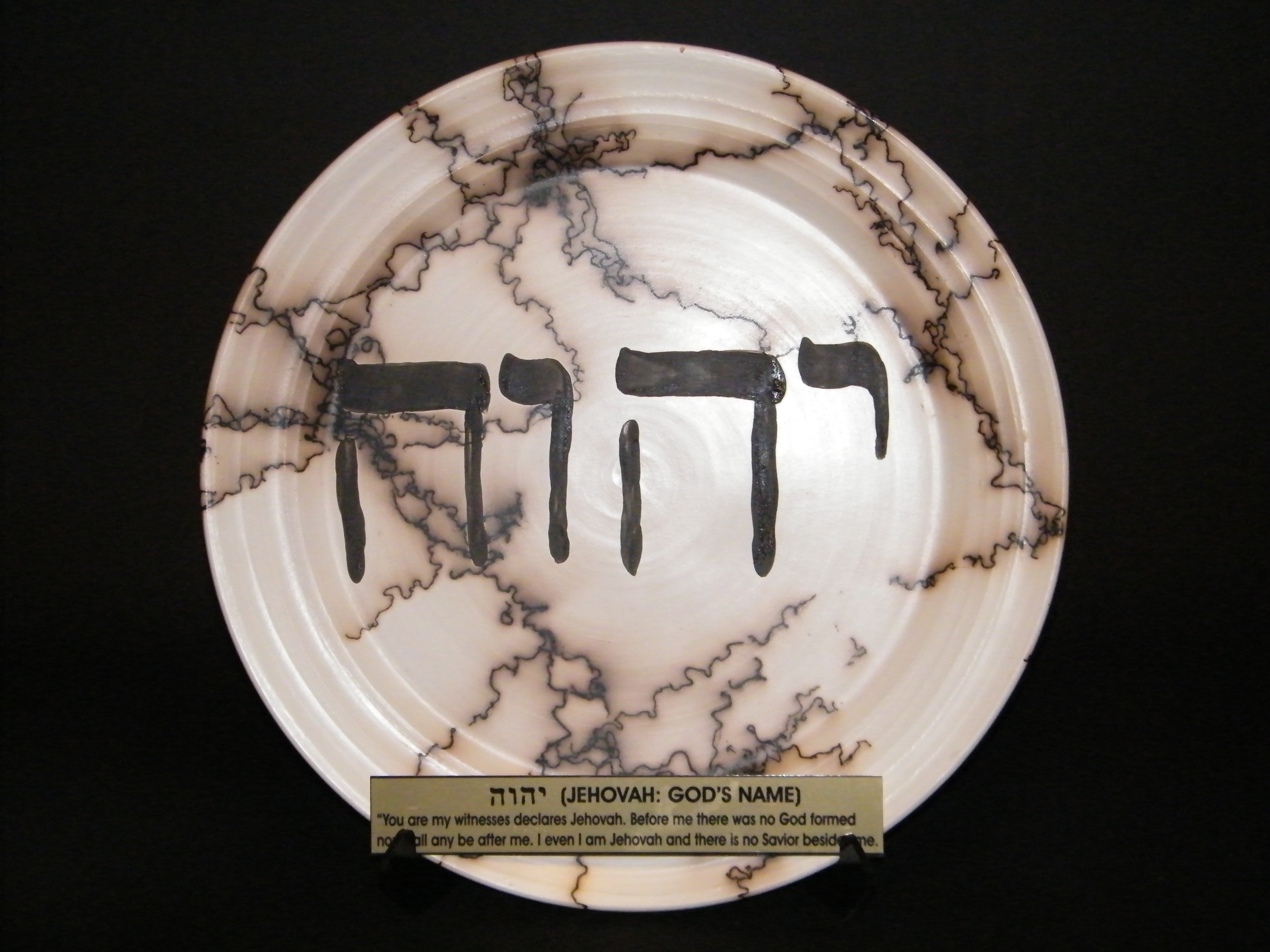 “Names of God” Plates – Pottery for Sale – Treasured Vessels Ministries