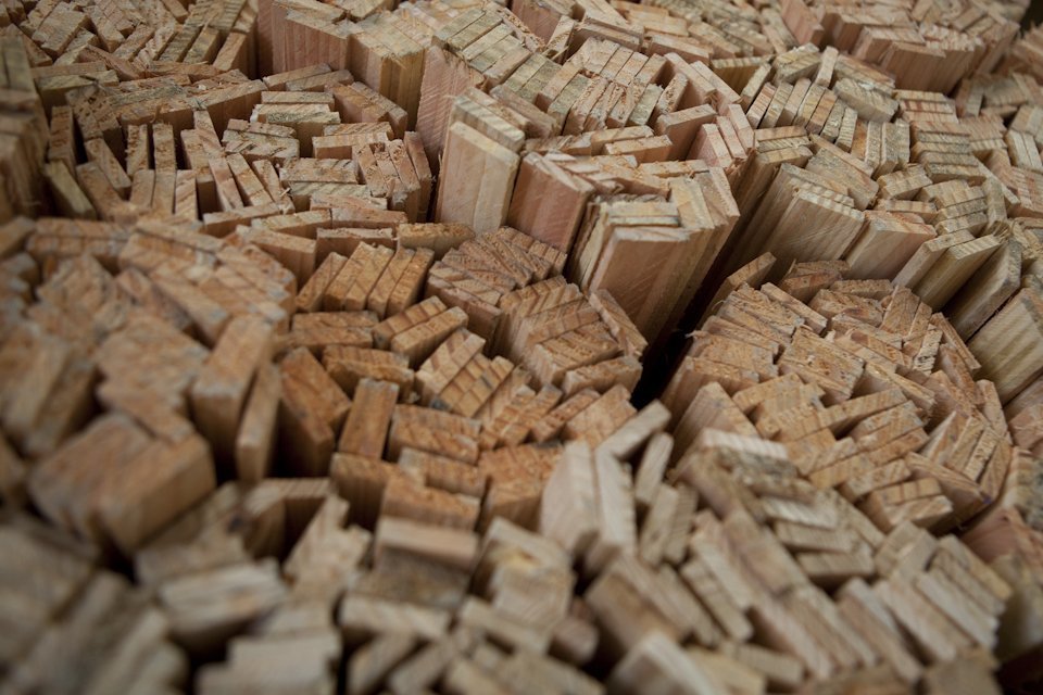 Lath Sawn Larch laths bundle 50 x 4 ft