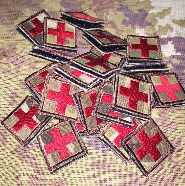 Multicam - Red Cross - 1in IFAK Patch