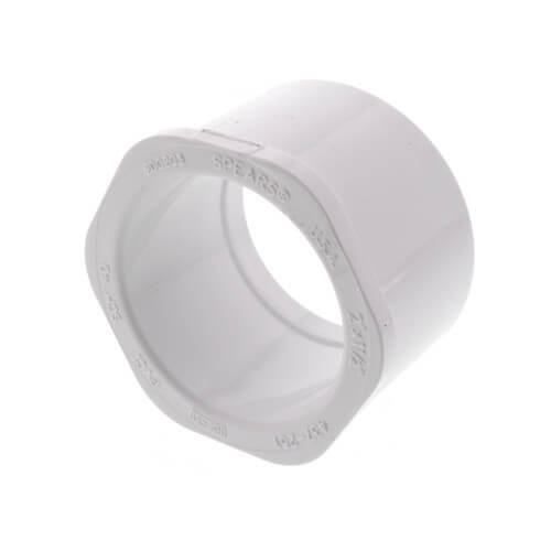 2" X 1-1/2" PVC (Sch. 40) Red. Bushing, White