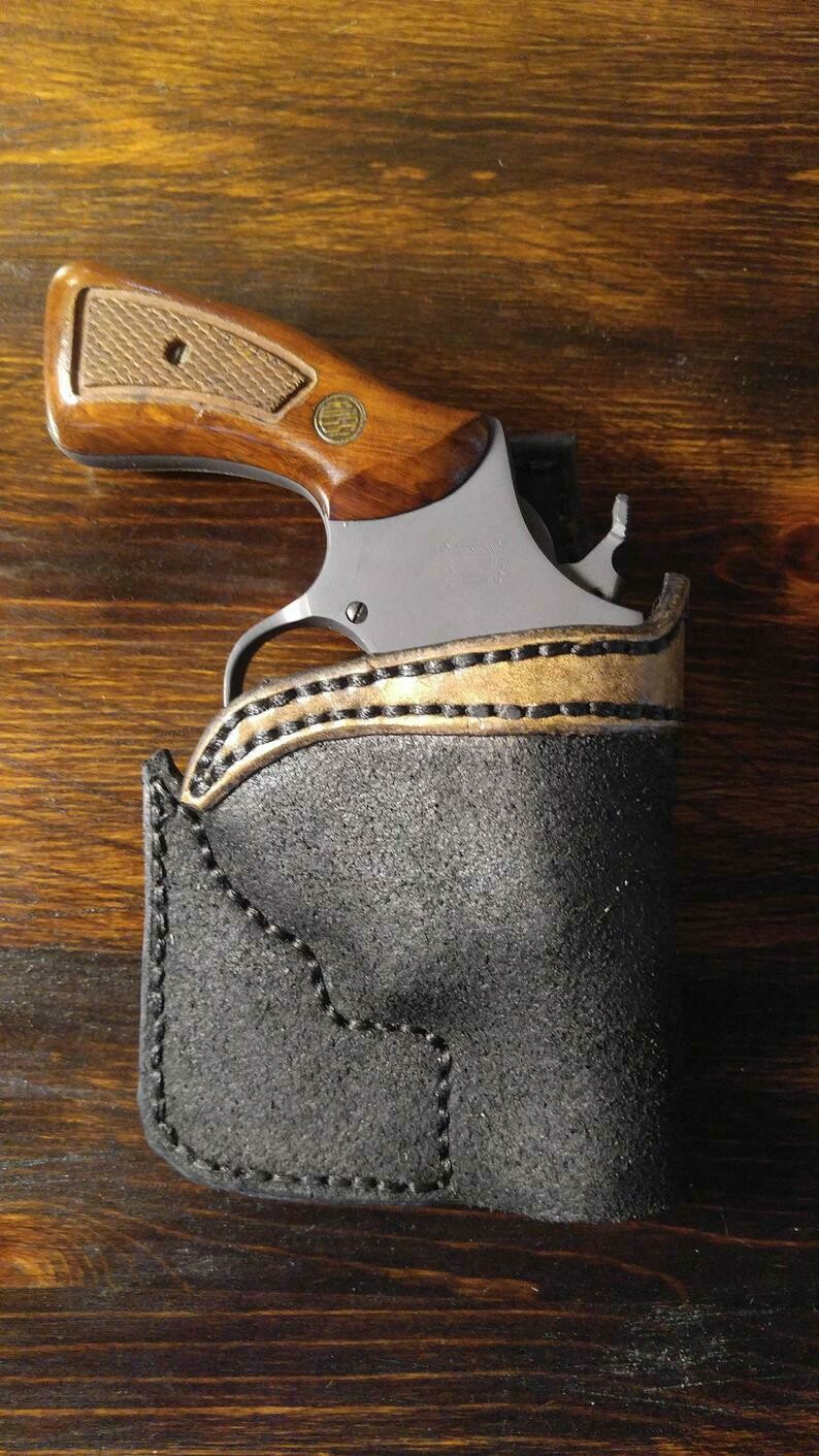 Micro Gun Custom Leather Pocket Wallet Holster