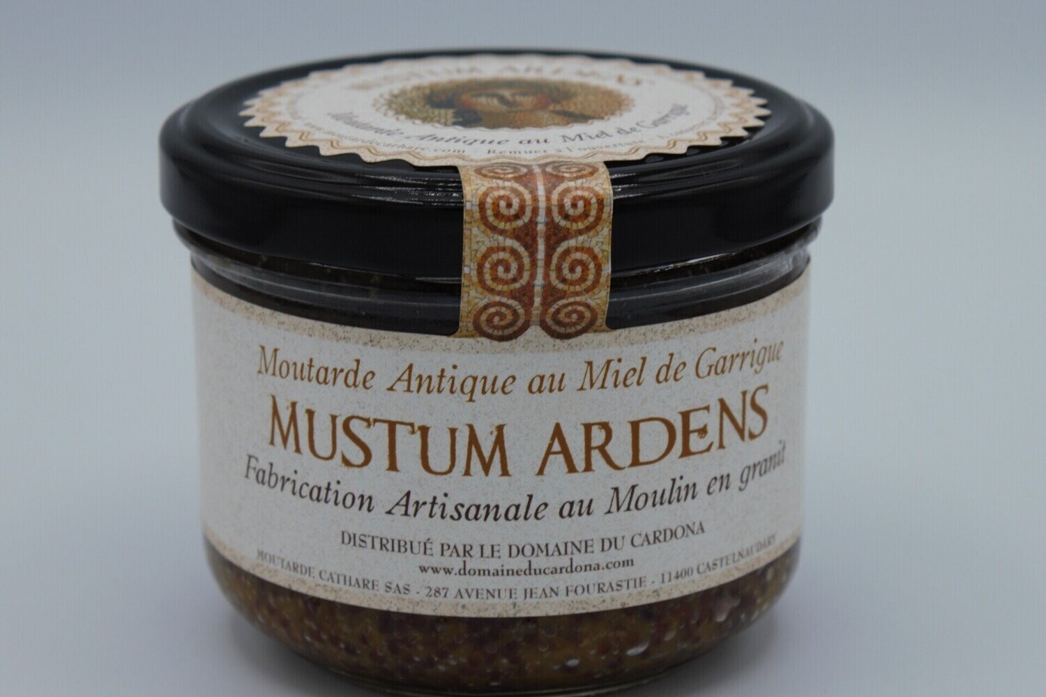 MUSTUM ARDENS Moutarde Antique au miel de garrigue 200g