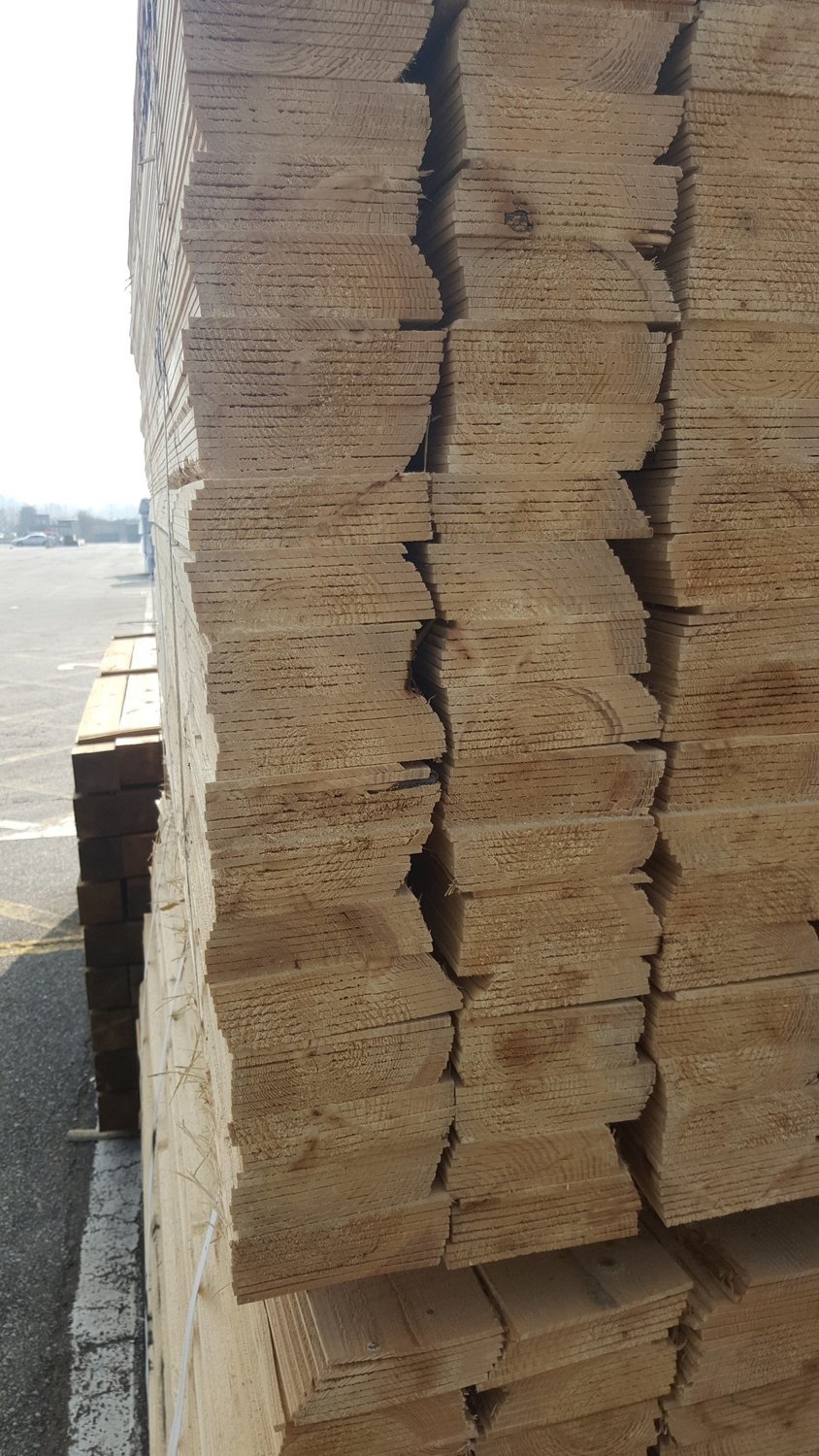 Tanalised Wayney Edge Panel Slats