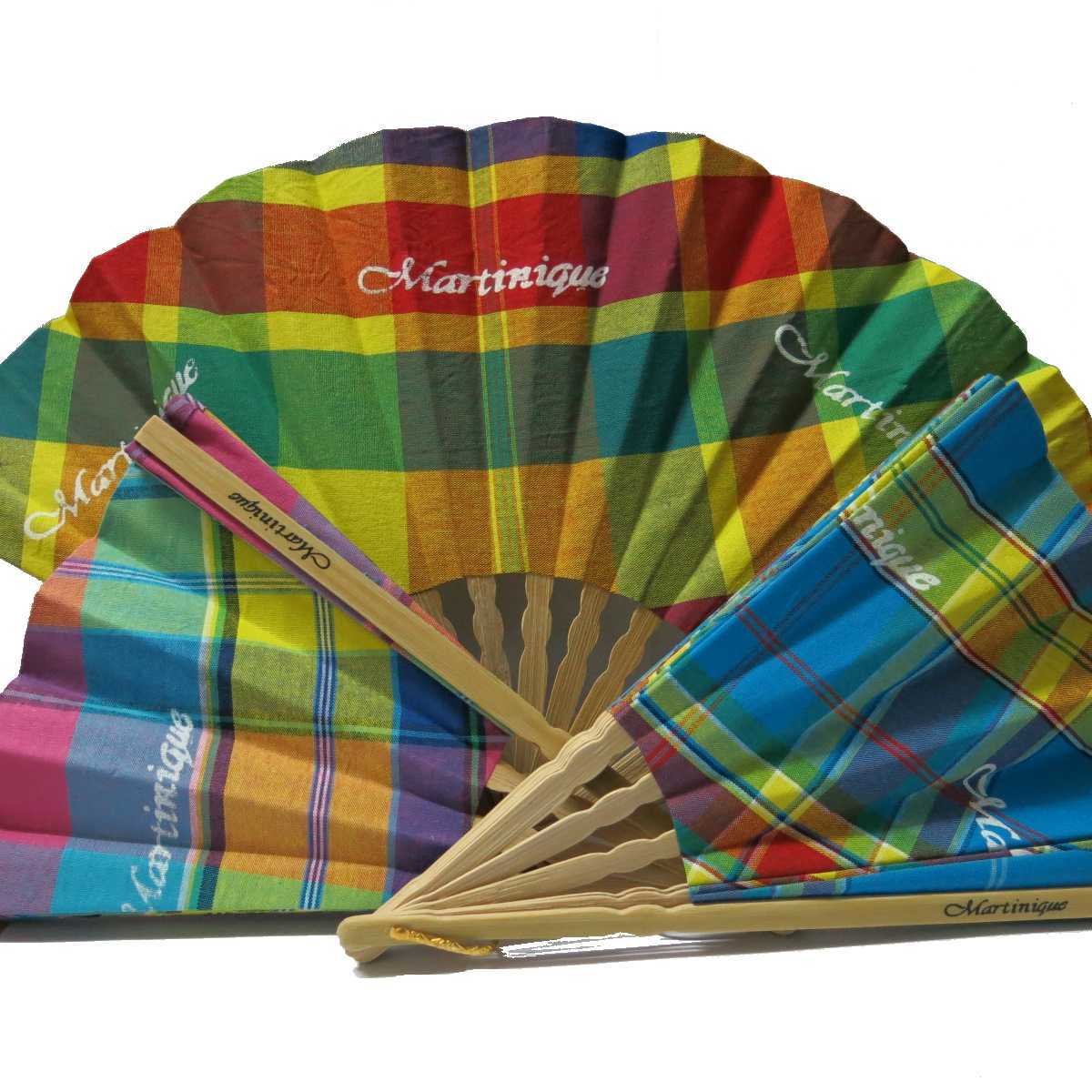 EVENTAIL EN MADRAS MARTINIQUE