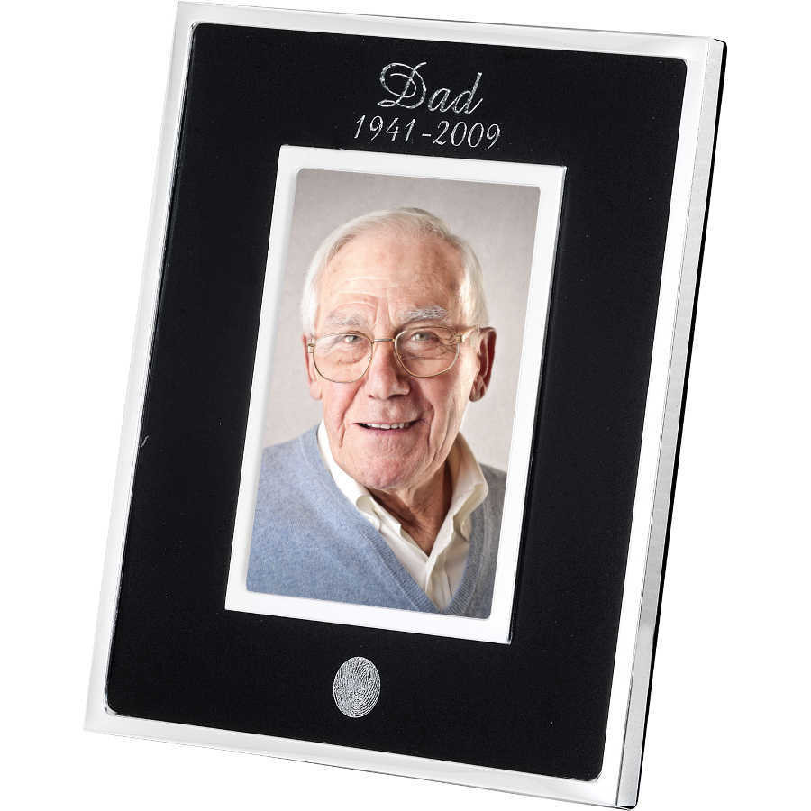 4" x 6" Black and Silver Frame Standard