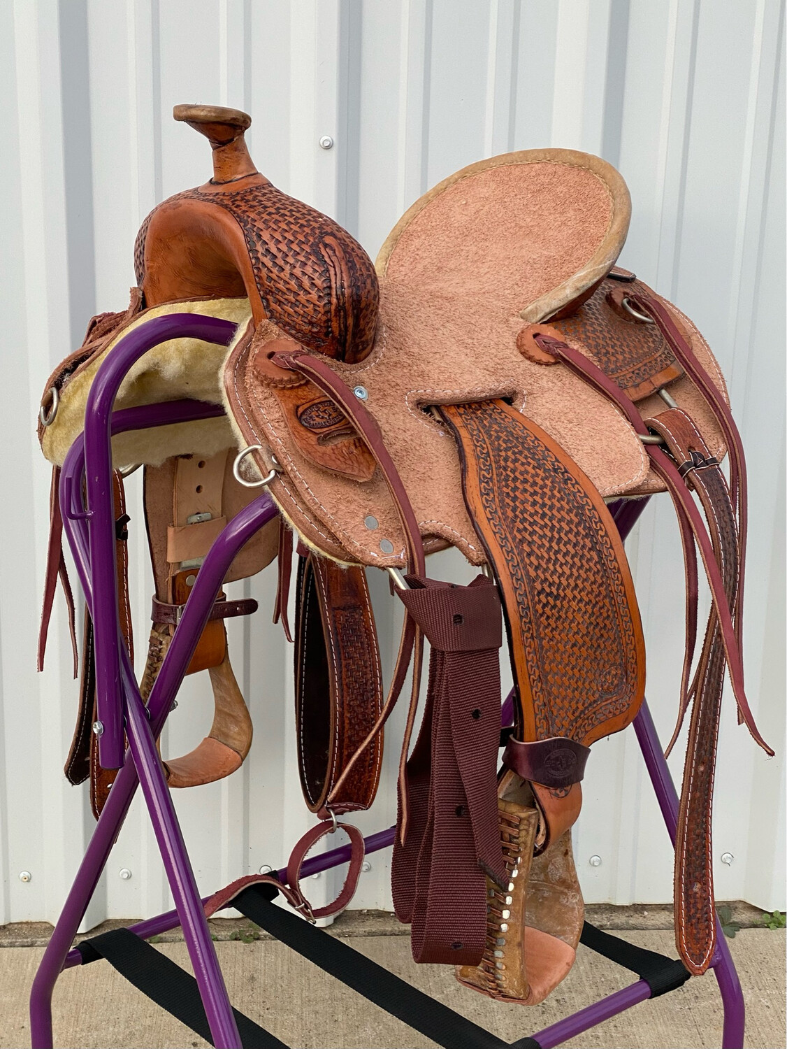Heart O Texas Kid’s Buckaroo Western Saddle with Oval Skirt and a 14 ...
