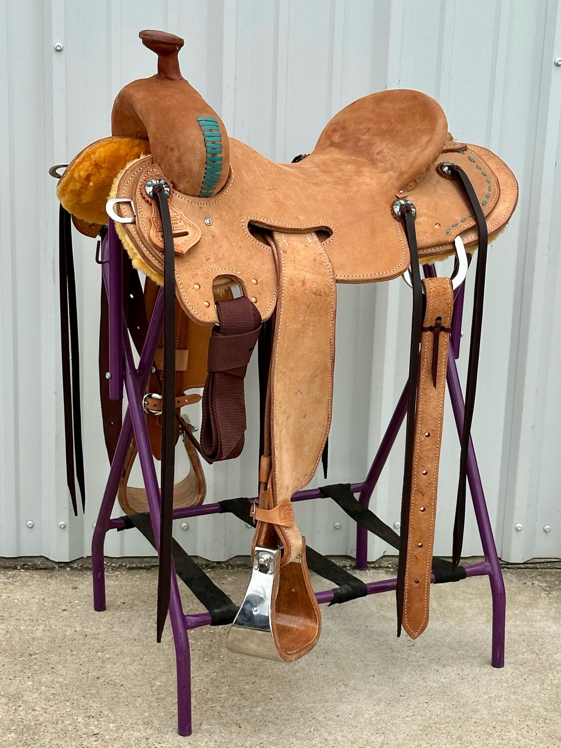 Robert Teskey Strip Down Ranch Roping Saddle with a 16- inch Seat ...
