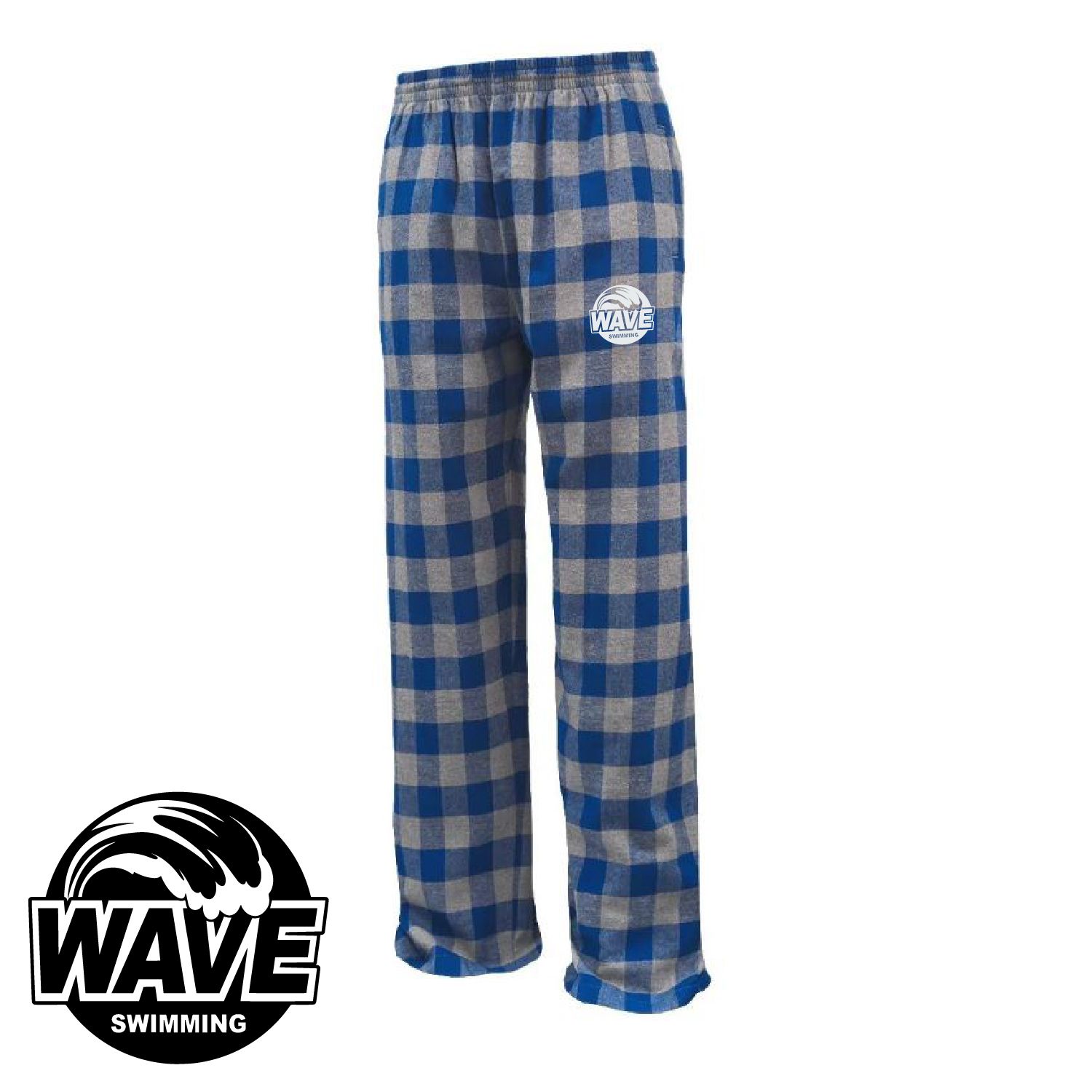 Wave Swimming Adult Pennant Sportswear Flannel Pants - Buffalo / Royal