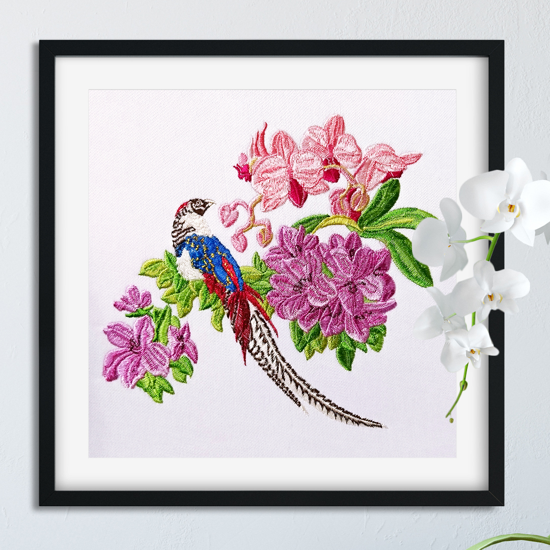 Exotic and Tropical Birds embroidery designs | Royal Present Embroidery ...