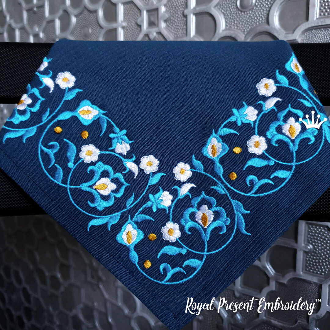 Machine Embroidery Morocco border - 2 sizes | Royal Present Embroidery ...