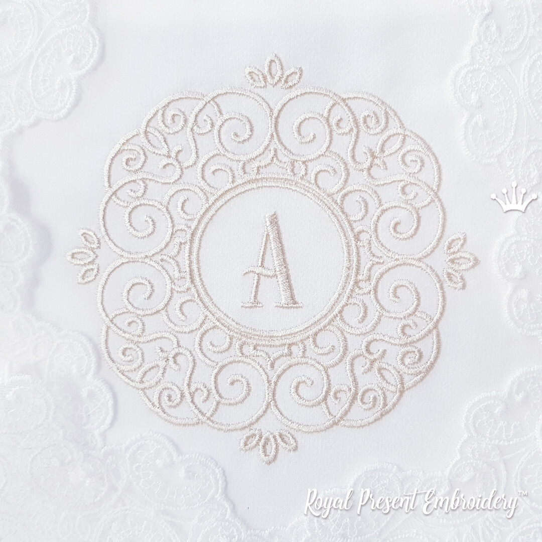Heirloom Frame Machine Embroidery Design - 4 sizes | Royal Present ...